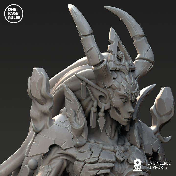 3D Printable Elemental Avatar - High Elf Fleets by One Page Rules