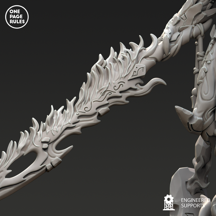 3D Printable Elemental Avatar - High Elf Fleets by One Page Rules