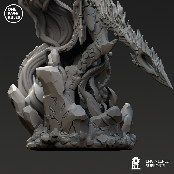 3D Printable Elemental Avatar - High Elf Fleets by One Page Rules