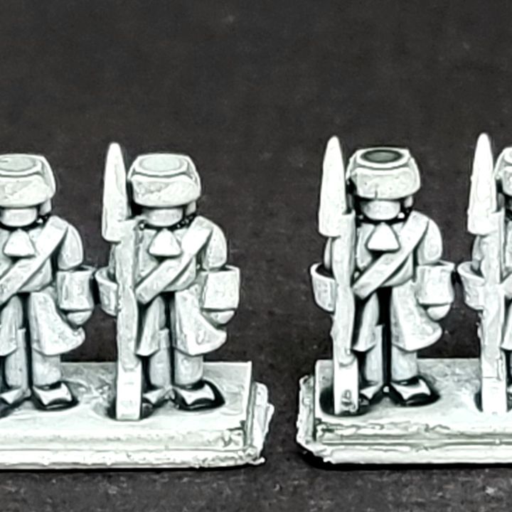 3D Printable 6mm GNW Infantry with karpus order arms by CARLOS AMADOR