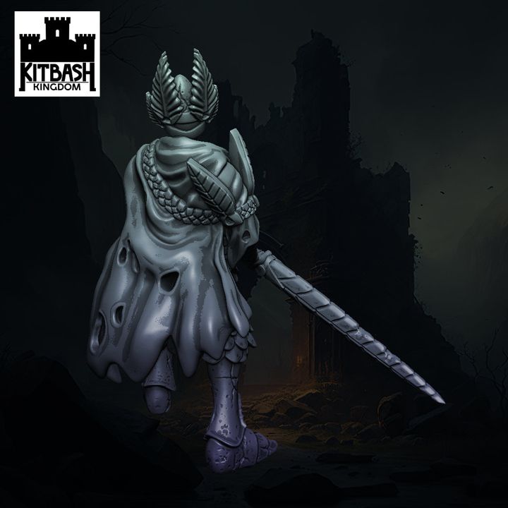 3D Printable Ruins Of The Blighted Dead - Medium - V1 by kitbash kingdom