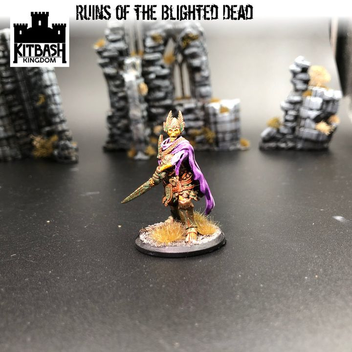 3D Printable Ruins Of The Blighted Dead - Medium - V1 by kitbash kingdom