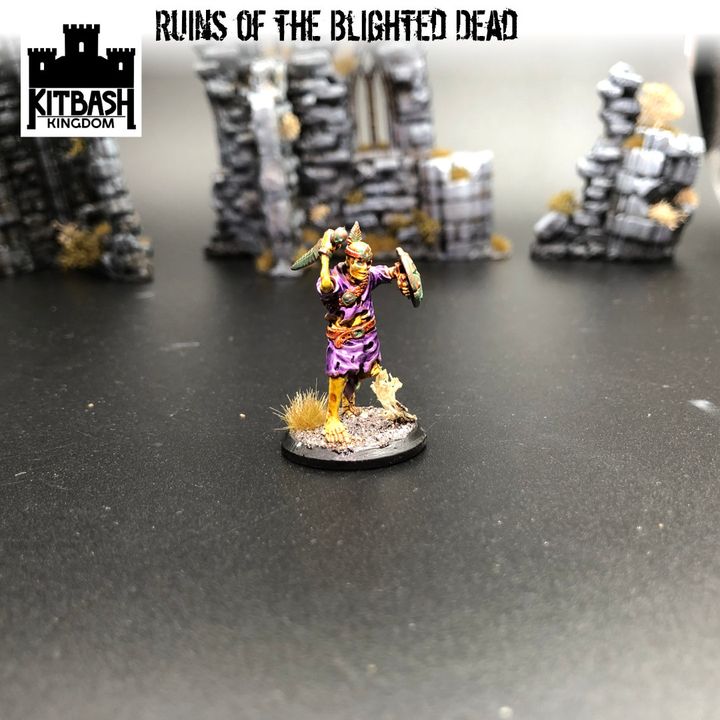 3D Printable Ruins Of The Blighted Dead - Small - V1 by kitbash kingdom