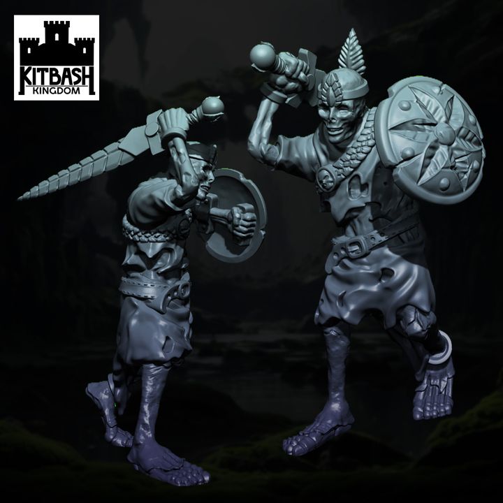 3D Printable Ruins Of The Blighted Dead - Small - V1 by kitbash kingdom