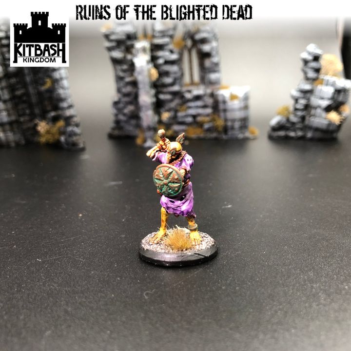 3D Printable Ruins Of The Blighted Dead - Small - V4 by kitbash kingdom