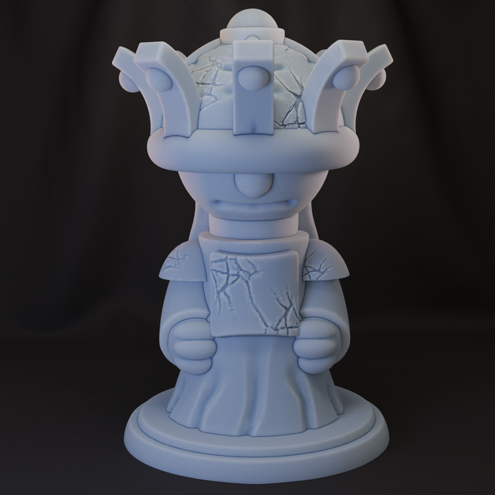 3D Printable Chess Piece Queen woman by The Cackling Kobold Company