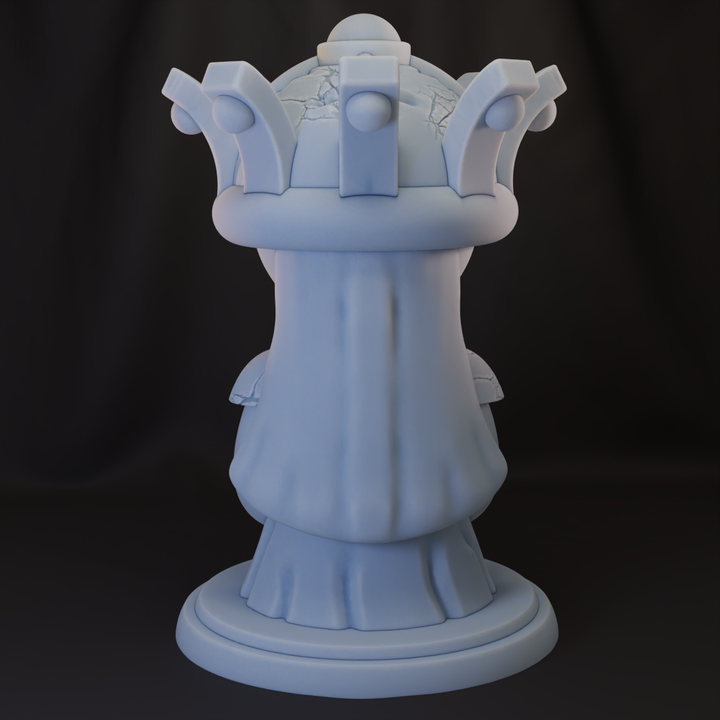 3D Printable Chess Piece Queen woman by The Cackling Kobold Company