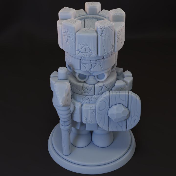 3D Printable Chess Piece set by The Cackling Kobold Company