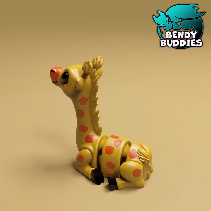 3D Printable Giraffel / Cute Giraffe Articulated / Print-in-Place ...