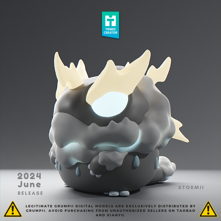 3D Printable Chubbii Grumpii - 2024 June Release by Grumpii