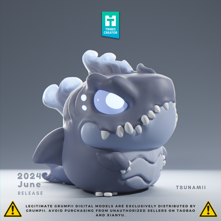 3D Printable Chubbii Grumpii - 2024 June Release by Grumpii