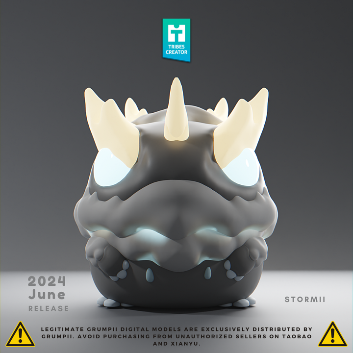 3D Printable Chubbii Grumpii - 2024 June Release by Grumpii