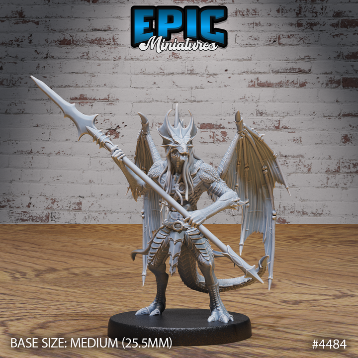3D Printable Draconic Demon Brass Set / Winged Fire Lord / Beast ...