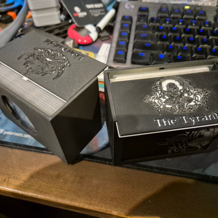 3D Printable Kingdom Death - Storage boxes for sleeved cards, custom ...