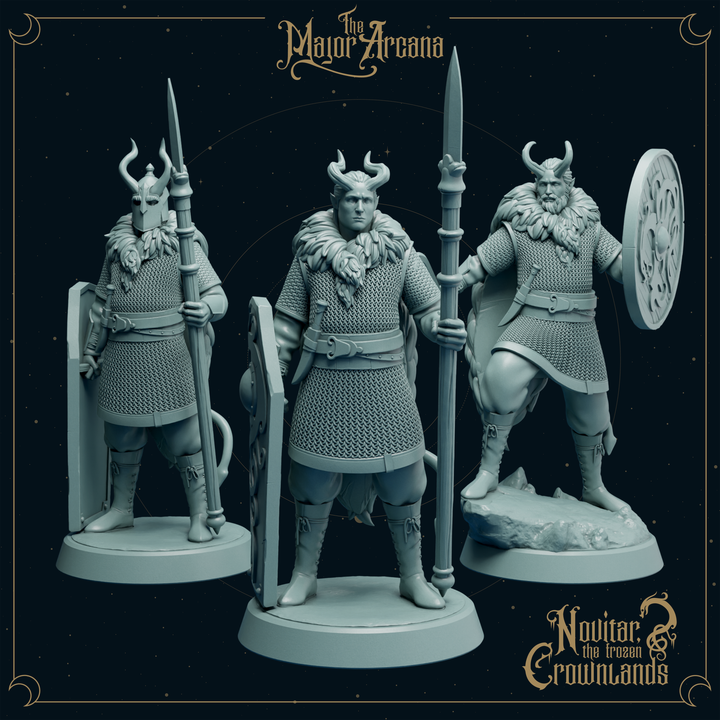 3D Printable Guards of Novitar - Tiefling Warrior Bundle by The Major Arcana