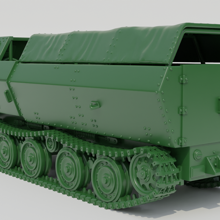 3D Printable Type 1 Ho-Ha Half-track (Japan, WW2) by Wargame3d