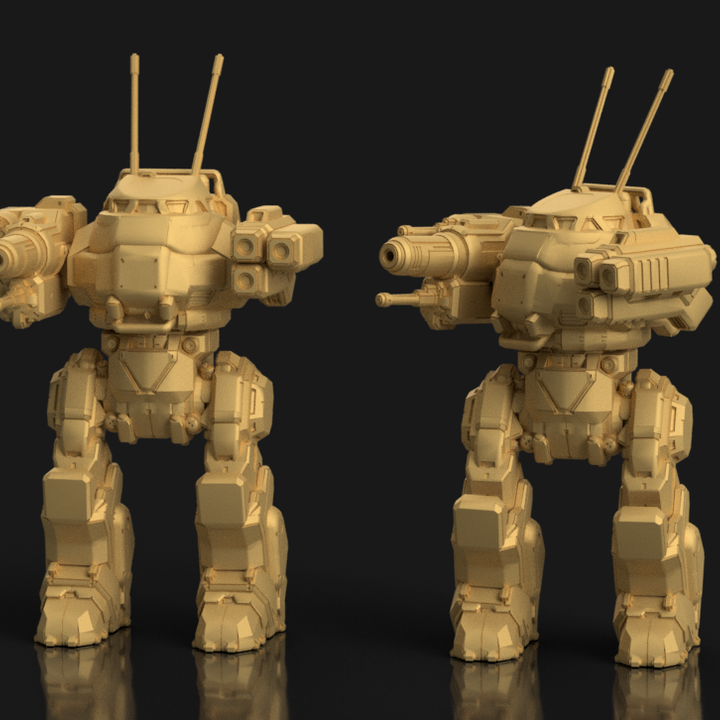3D Printable UrbanMech IIC UM-IIC Hashke for Battletech by Matt Mason