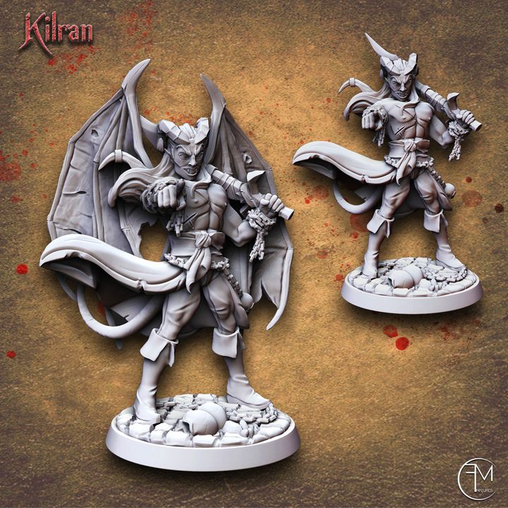 3D Printable Blood Demons Hero - Kilran by Francesca Musumeci