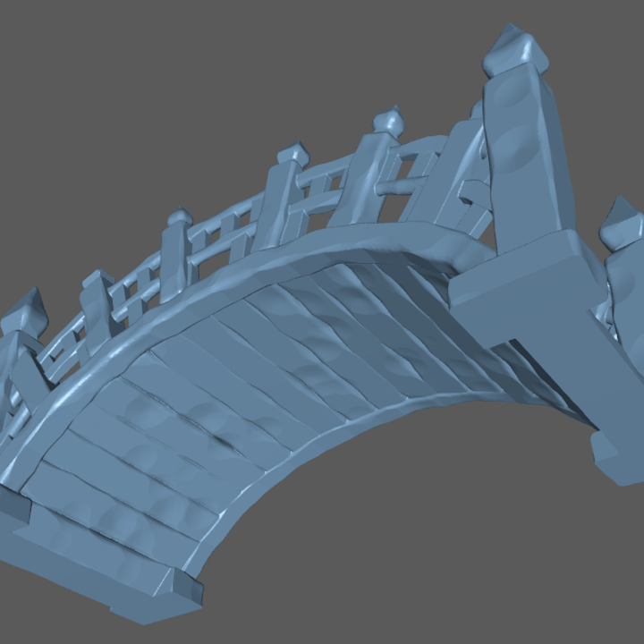 3D Printable Japanese Bridge by ZBB EditionS