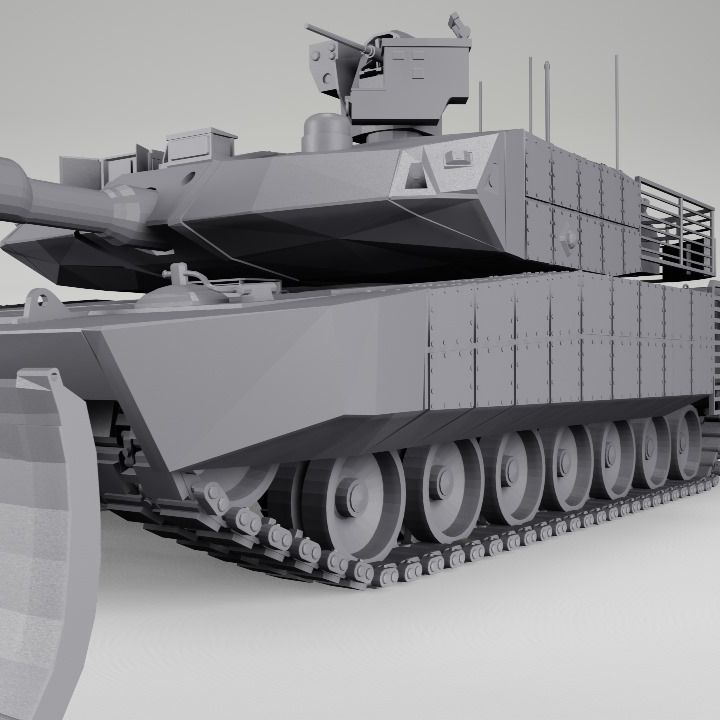 3D Printable Altay AHT with Add on Armor and Dozerblade by The Military ...