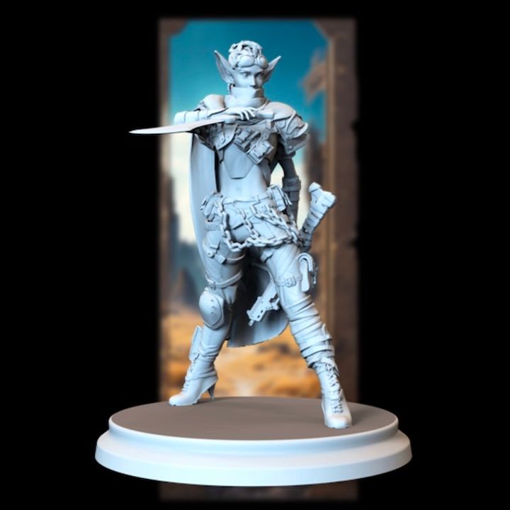 3D Printable POST APOCALIPTIC ELVES by BROKEN SWORD MINIATURES