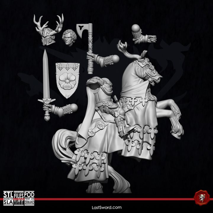 3D Printable Green Knight by LastSword Miniatures