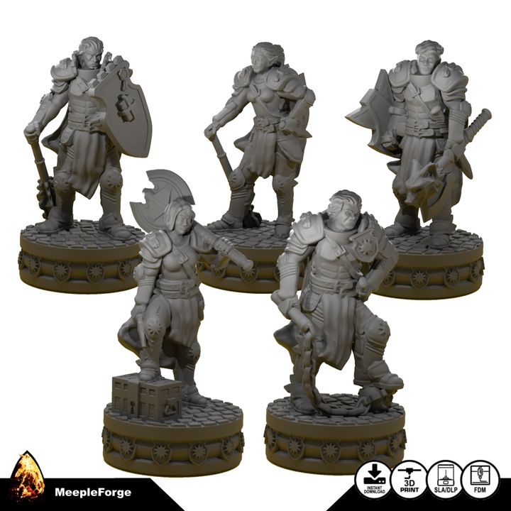 3D Printable Silverstars Agents for Lords Of Waterdeep by Andy at ...