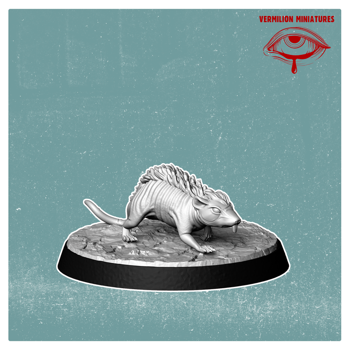 3D Printable Wasteland rat by Vermilion Miniatures