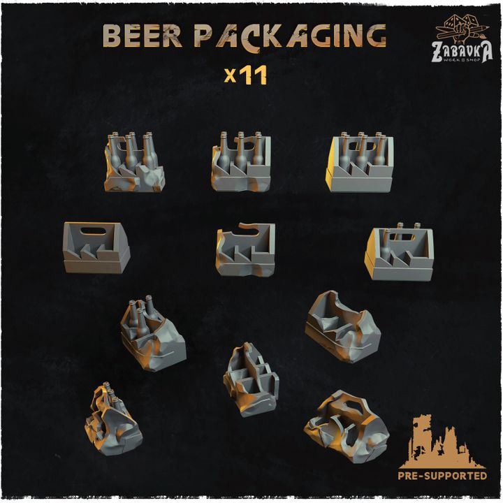 3D Printable Beer Packaging - Basing Bits 2.0 by Zabavka Workshop