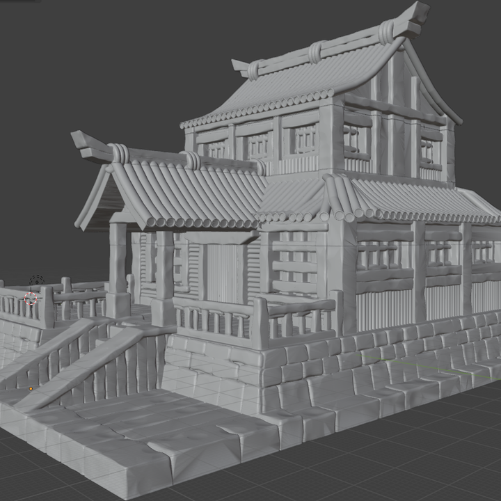 3D Printable Japanese Temple by ZBB EditionS