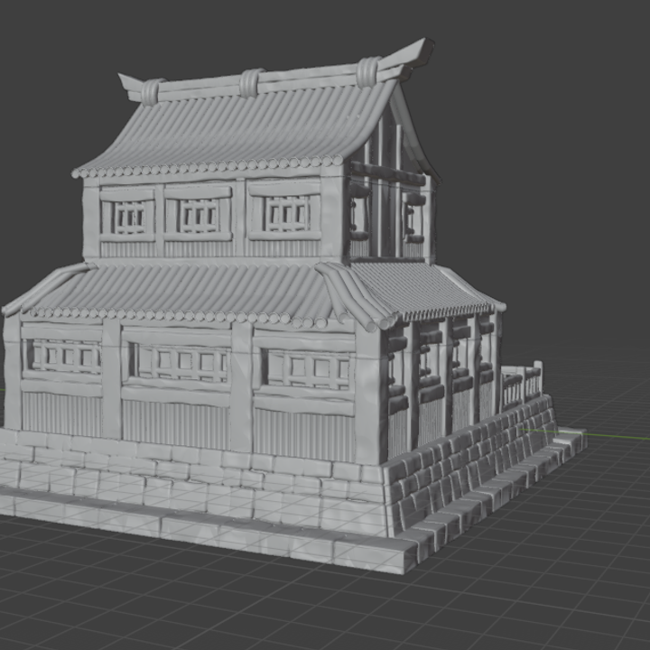 3D Printable Japanese Temple by ZBB EditionS