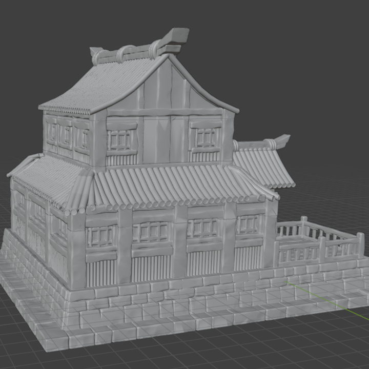 3D Printable Japanese Temple by ZBB EditionS