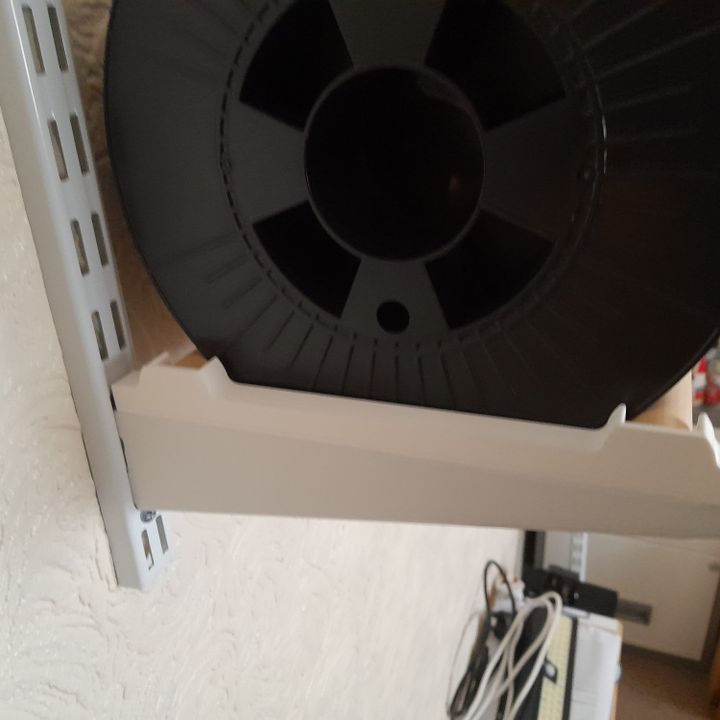 3D Printable Rod support for twin slot shelving by Dave Sedgwick