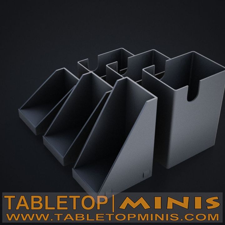 3D Printable Card Case - Mini USA 41x63 by TableTopMinis