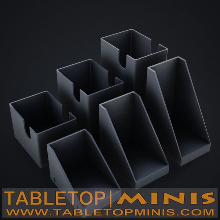 3D Printable Card Case - Mini USA 41x63 by TableTopMinis