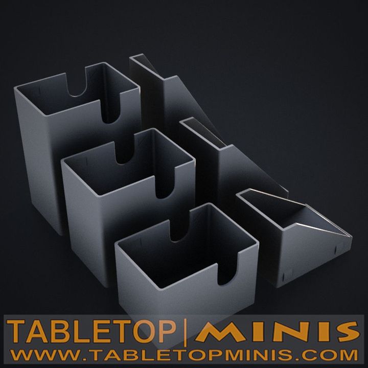 3D Printable Card Case - Mini USA 41x63 by TableTopMinis