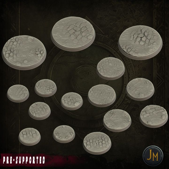 3D Printable Cemetery - Bases and Decoration Set by Jandro Marquez