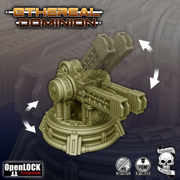 3D Printable Ethereal Dominion - Heavy Rail Gun by Forbidden Prints