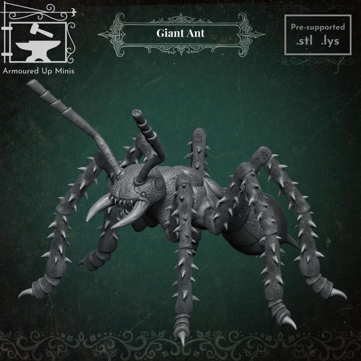 3D Printable Giant Ant by Armoured Up Minis