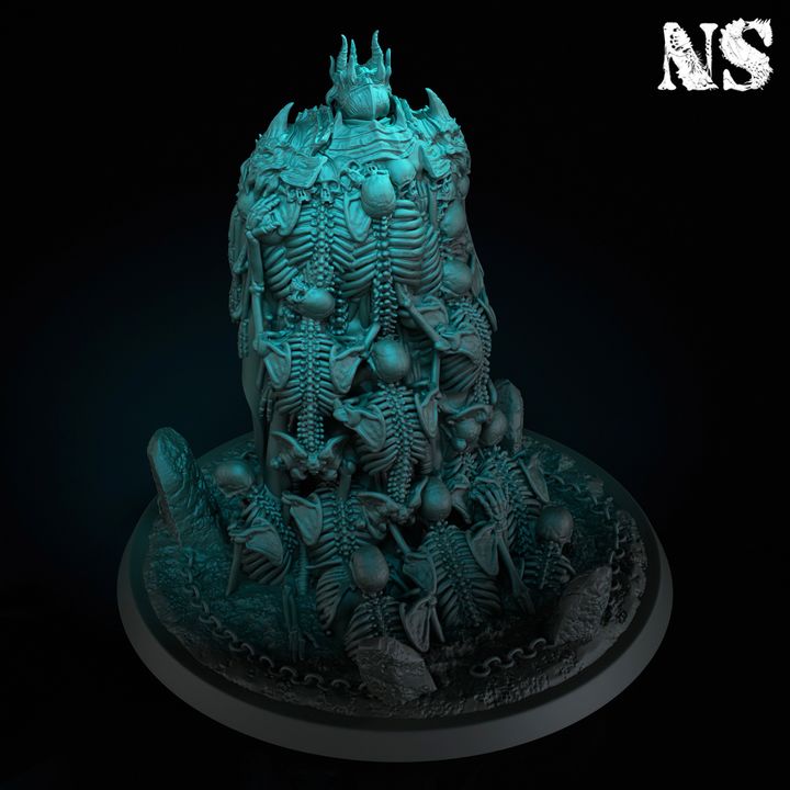 3D Printable Death knight and Skeletons Bundle by NS Miniatures