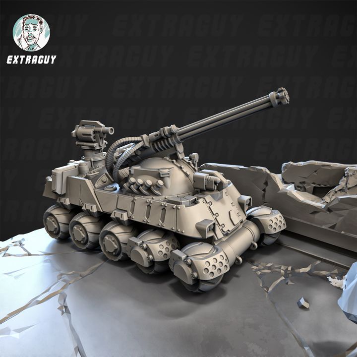 3D Printable Moving Fortress 100mm Poseable Set by Extra Guy