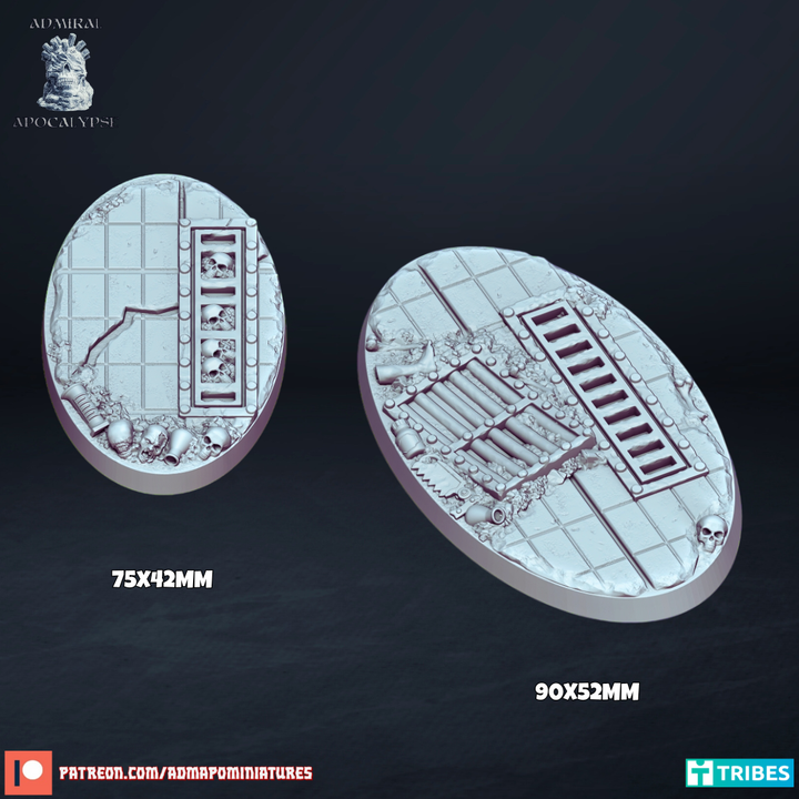 3D Printable Mad Lab Bases (Pre-supported) by Admiral Apocalypse