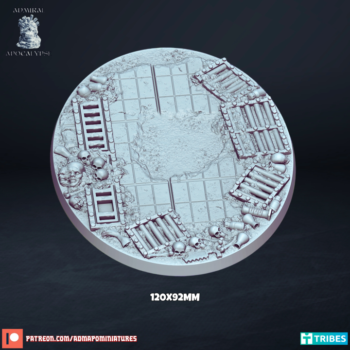 3D Printable Mad Lab Bases (Pre-supported) by Admiral Apocalypse