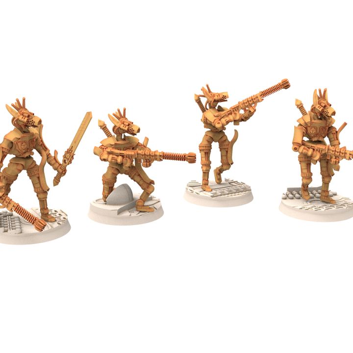 3D Printable Cinan - Anubis - Peret - Ammit : Line, Battle Drone, space ...