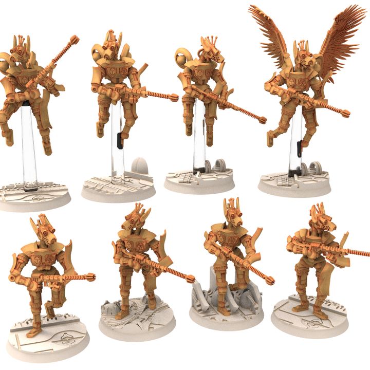 3D Printable Cinan - Anubis - Peret - Wosret : Line, Battle Drone ...