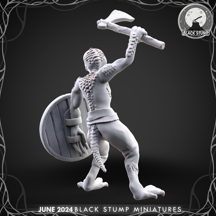 3D Printable Kobold, with Axe and Shield, Warrior + Bases + 5E Stats ...