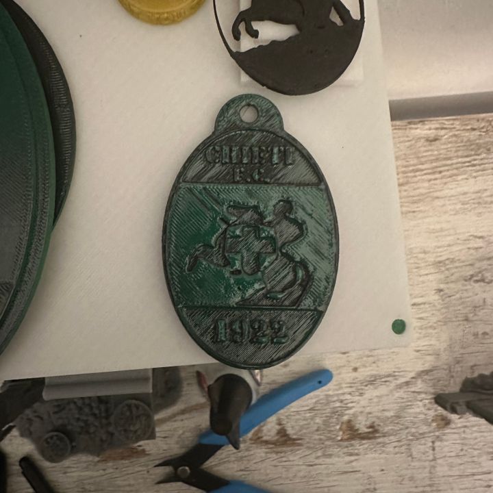 3D Printable Chieti F.C. 1922 keychain by Emanuele Ciommo
