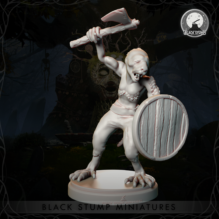 3D Printable Kobold Pack! 4 Miniatures + Bases + 5E Stats .pdf! by ...