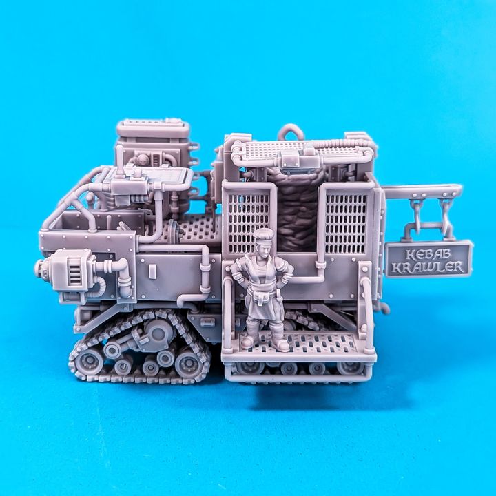 3D Printable The Kebab Krawler w/ Chef by Print Minis