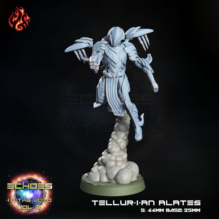 3D Printable Tellurian Alates by Crippled God Foundry